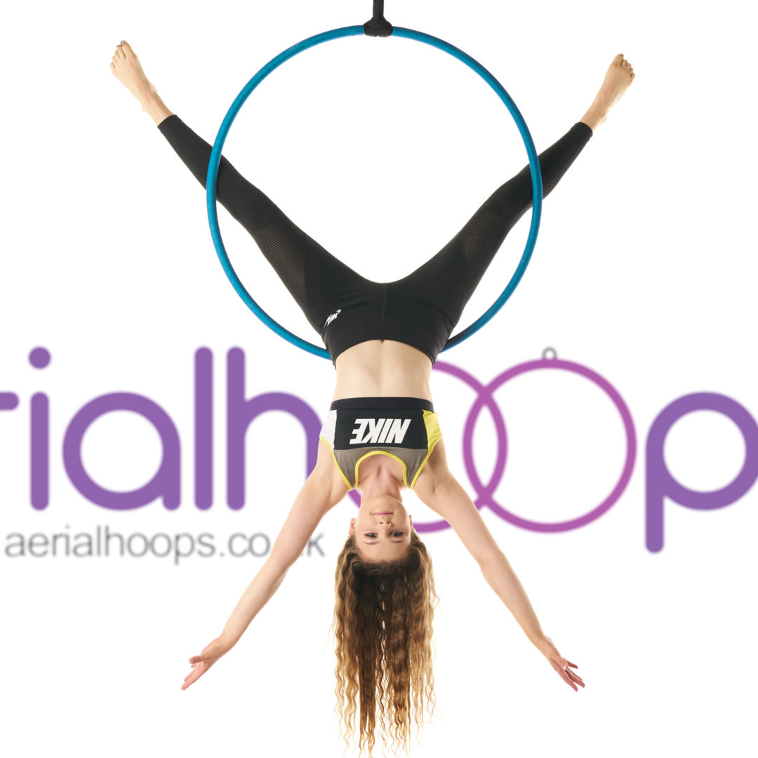 Bundle - Single point aerial hoop or lyra 95cm OD - Turquoise - with ...